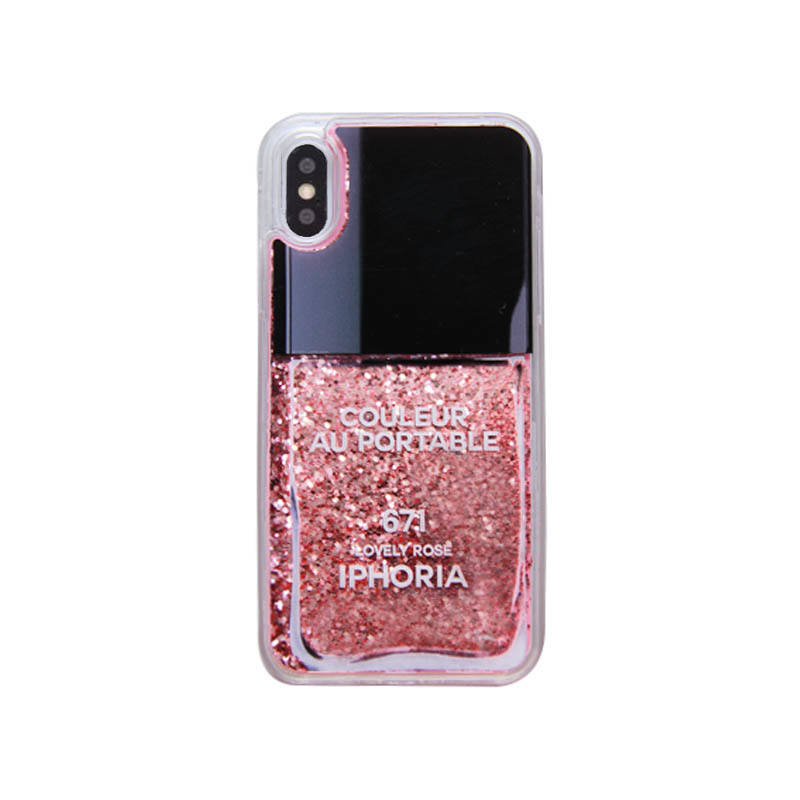 IPHORIA - Liquid Case for Apple iPhone X/XS - Nailpolish Lovely Rose ...