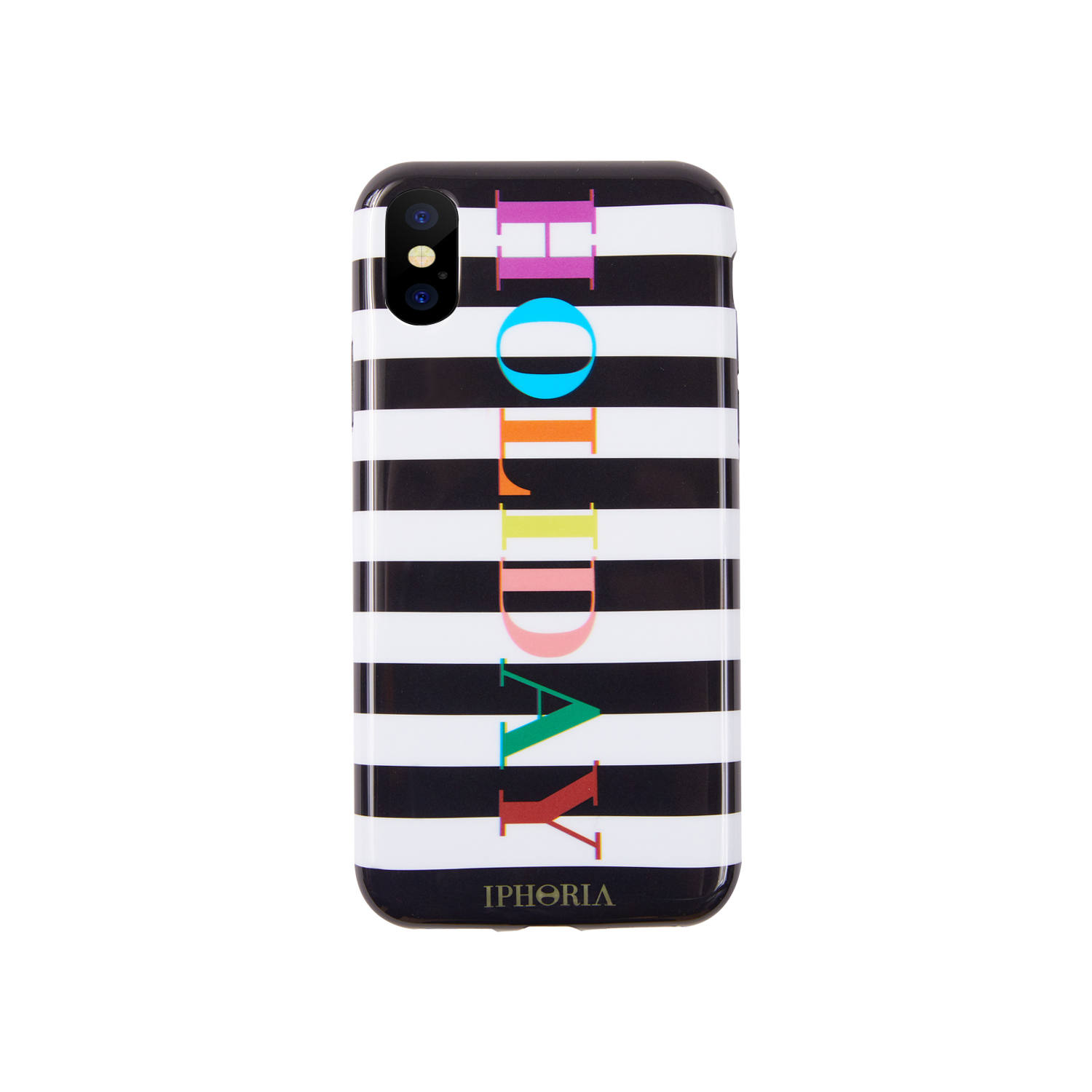 IPHORIA - Case for Apple iPhone X/XS - Stripes Black and White HOLIDAY ...